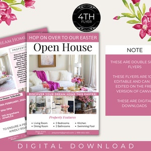 April Real Estate Flyer Templates| Spring Real Estate Flyers| Spring ...