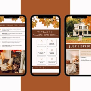 80+ September Real Estate Social Media Templates| Fall Themed Realtor ...