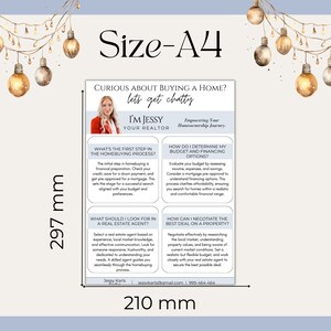 January Real Estate FAQ Flyer| FAQ Flyer Template| Educational Real ...