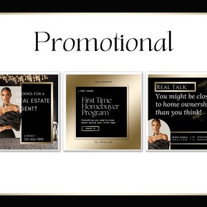 70+ August Real Estate Marketing Templates| Black and Gold August ...