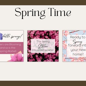 70+ Aesthetic Real Estate March Templates| Spring Marketing Templates ...