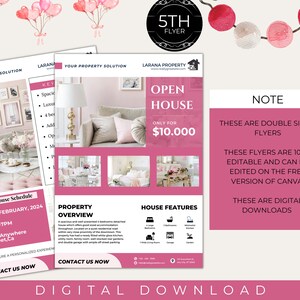 February Real Estate Flyer Templates| Valentines Day Real Estate Flyers ...