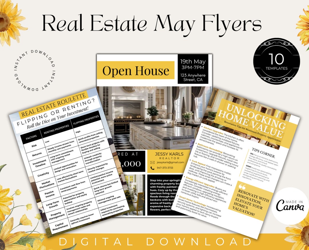 May Real Estate Flyers| May Real Estate Marketing| Realtor Flyers for ...
