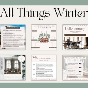 100 January Real Estate Templates | January Real Estate Marketing Posts ...