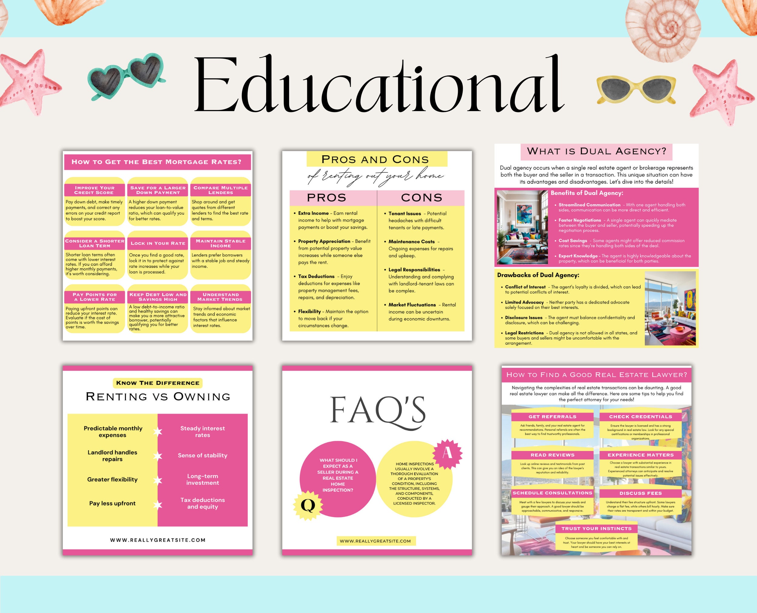 August Real Estate Social Media Templates| August Real Estate Marketing ...