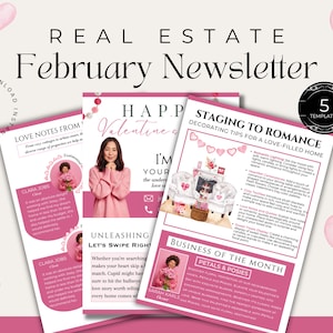 February Real Estate Newsletter| Valentines Day Real Estate Newsletter ...