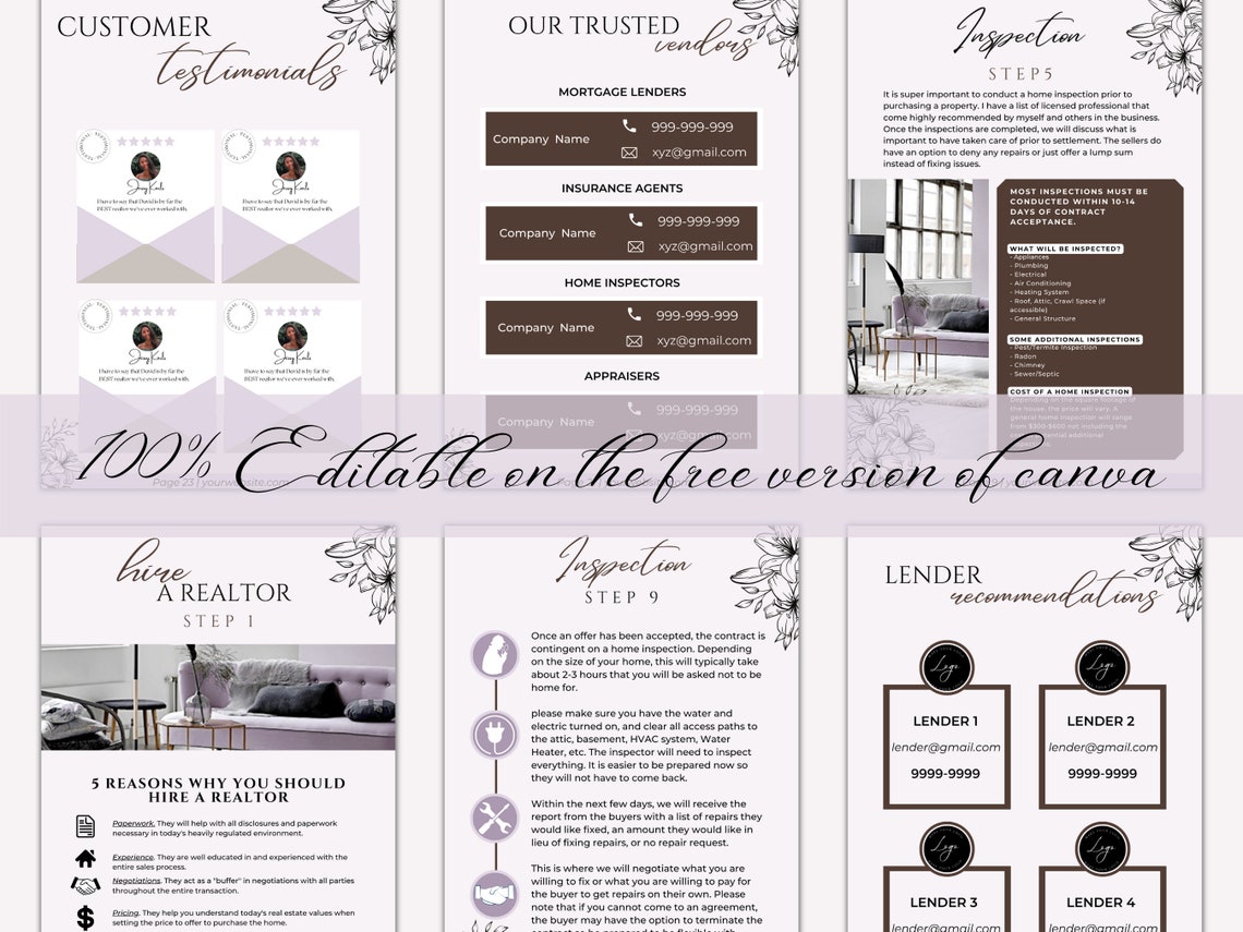 Buyer Guide and Seller Guide for Real Estate Agents Home - Etsy