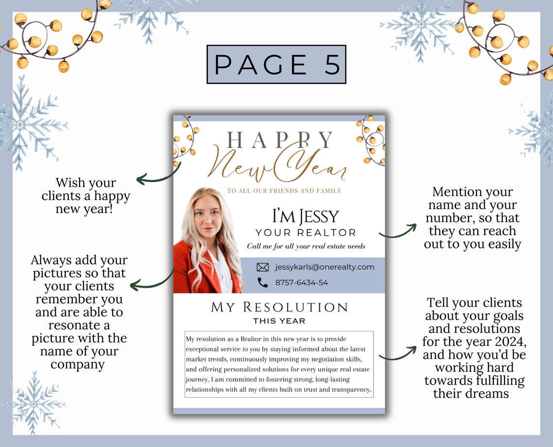 January Real Estate Newsletter Template| Real Estate Winter Newsletter ...
