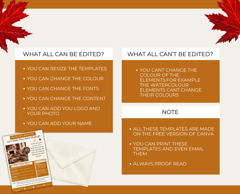 September Real Estate Flyer Templates| Fall Real Estate Flyers| Autumn ...