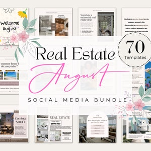 70+ August Real Estate Templates| August Realtor Social Media Posts ...