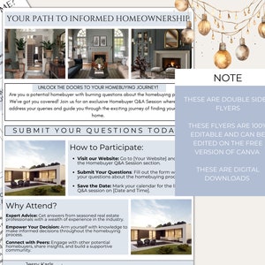 January Real Estate FAQ Flyer| FAQ Flyer Template| Educational Real ...