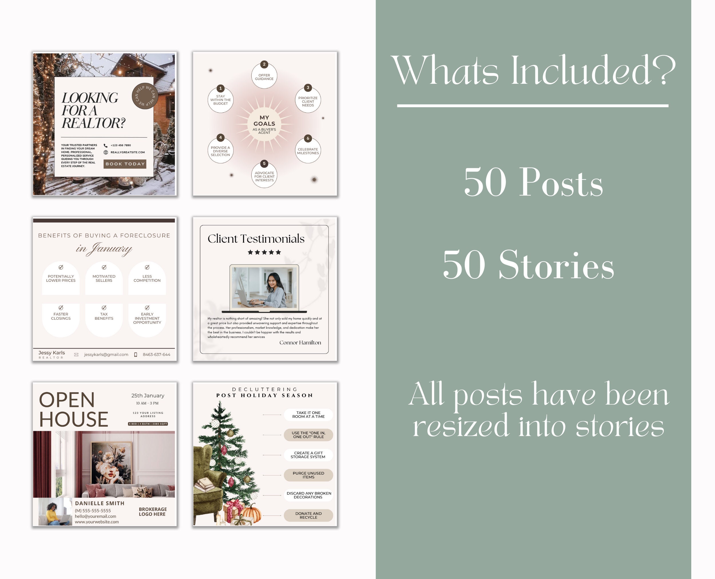 100 January Real Estate Templates | January Real Estate Marketing Posts ...