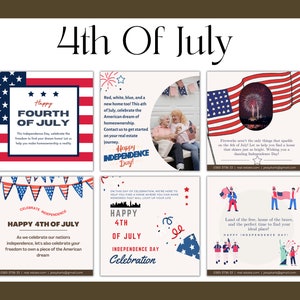 80+ July Real Estate Social Media Templates| July Real Estate Marketing ...