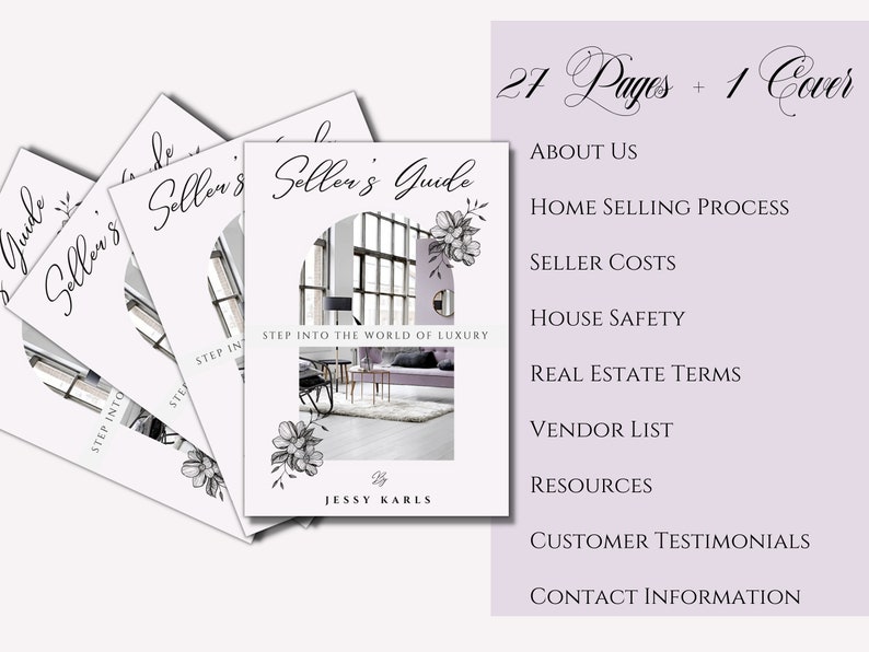 Buyer Guide and Seller Guide for Real Estate Agents Home - Etsy