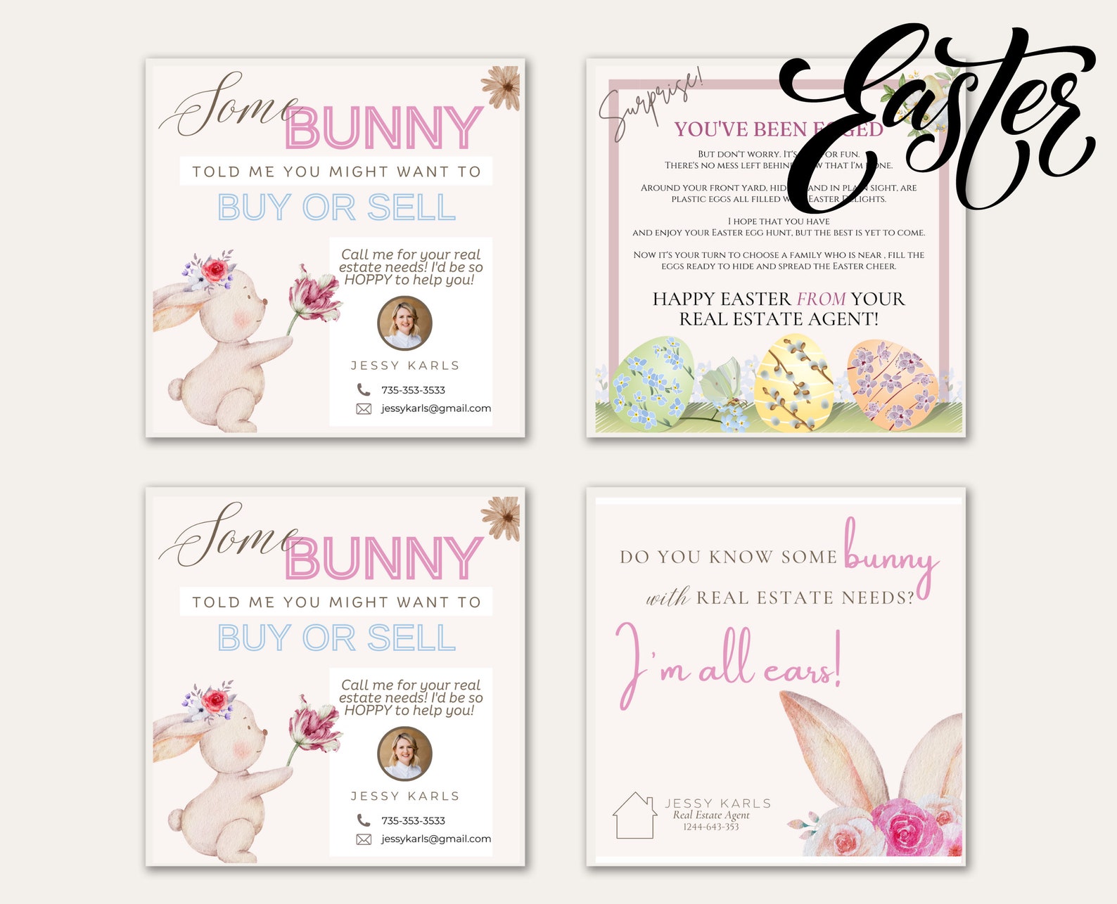 70 Real Estate April Marketing Templates Spring Realtor Posts Easter ...