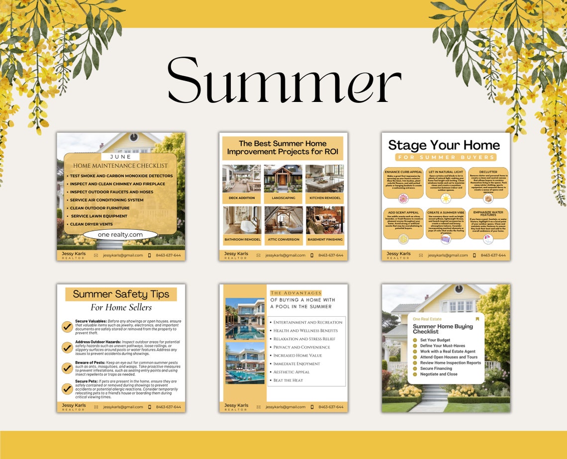 June Real Estate Marketing Templates| June Real Estate Social Media ...