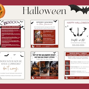 110 October Real Estate Templates| October Real Estate Social Media ...