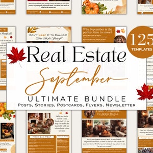 Ultimate September Real Estate Bundle| Fall Real Estate Marketing ...