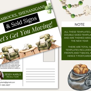 March Real Estate Postcard Template| Spring Real Estate Postcard| St ...