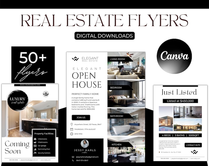 400+ Red Real Estate Marketing Templates|realtor Social Media Marketing ...