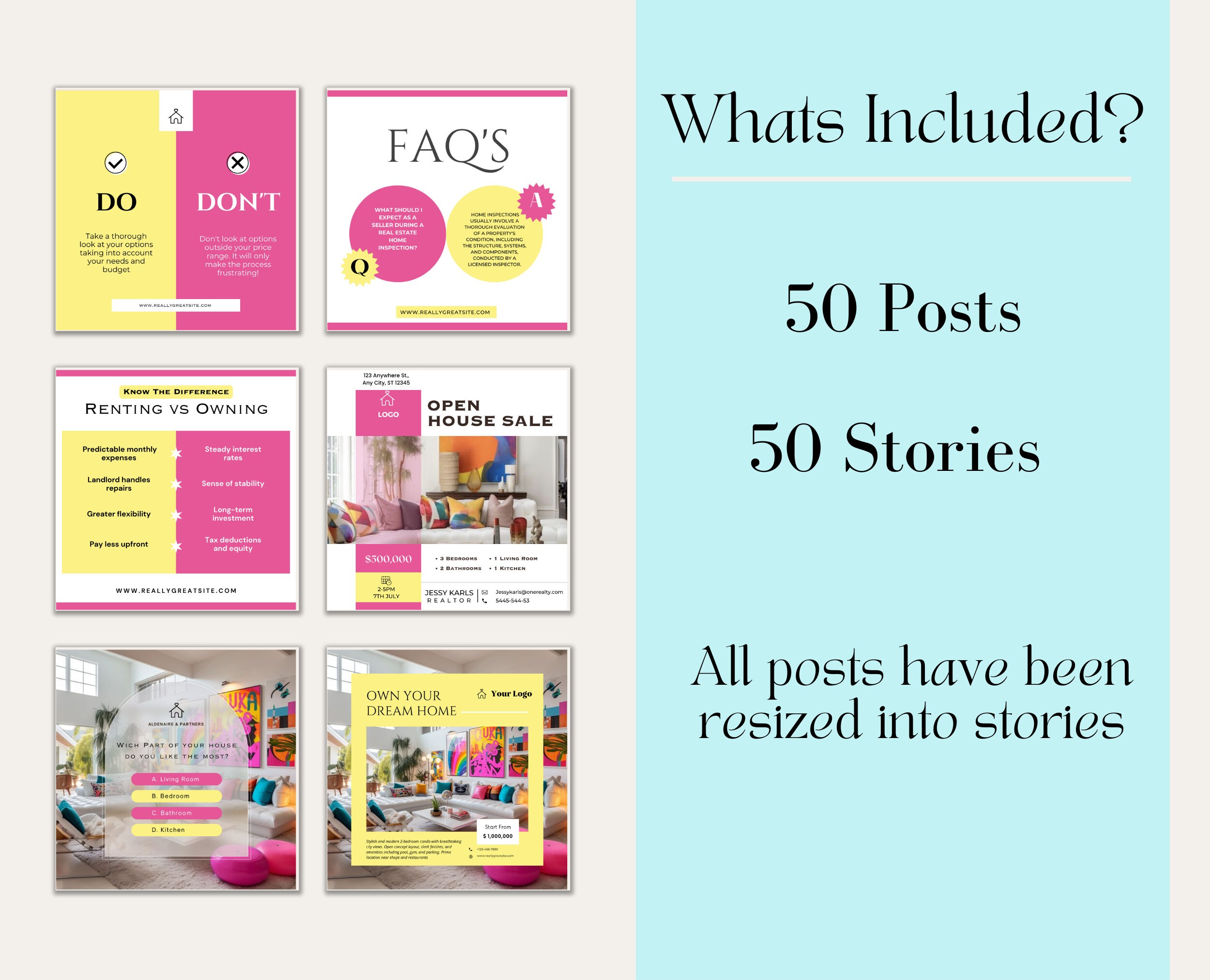 August Real Estate Social Media Templates| August Real Estate Marketing ...
