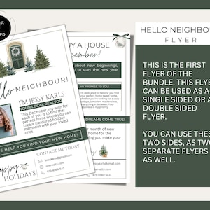 Real Estate Holiday Flyers| Real Estate Christmas Flyers| December ...