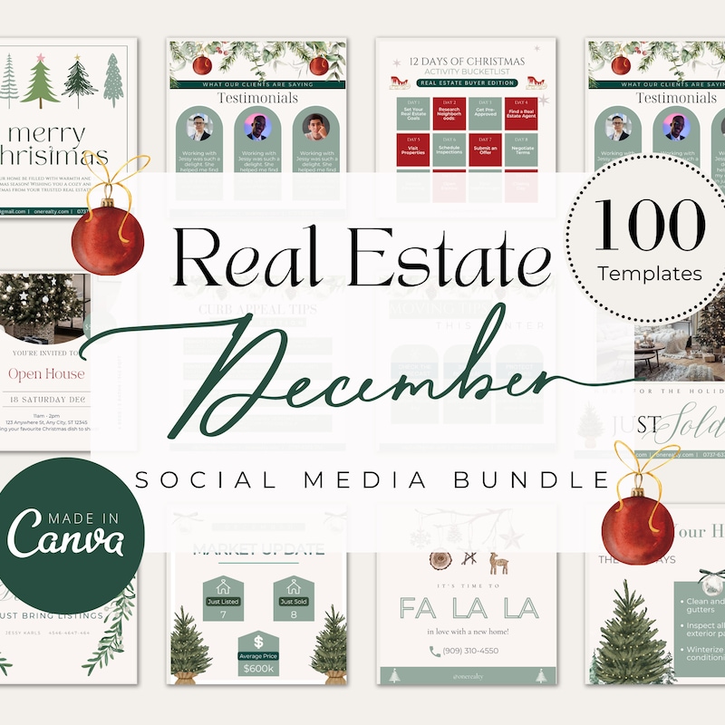 Pop Bys for December Real Estate - Etsy