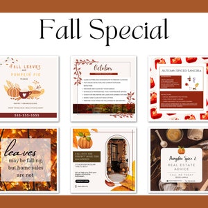 90+ October Real Estate Templates|fall-themed & Halloween Real Estate ...