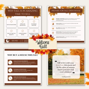 80+ September Real Estate Social Media Templates| Fall Themed Realtor ...