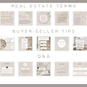 650+ Neutral Real Estate Marketing Templates| Realtor Social Media ...