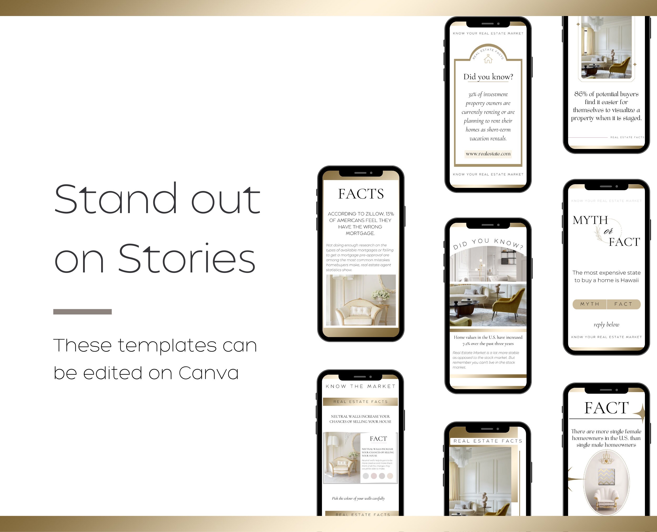 50 Real Estate Facts Templates Realtor Social Media Posts - Etsy