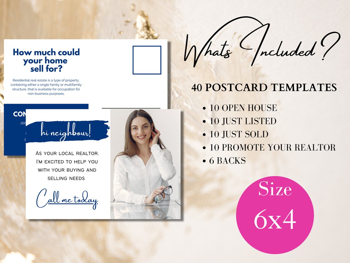 40 Real Estate Postcards Just Listed Open House Just Sold | Etsy