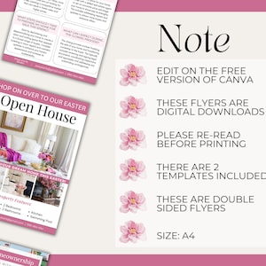 April Real Estate Flyer Templates| Spring Real Estate Flyers| Spring ...