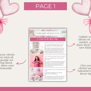 February Real Estate Newsletter| Valentines Day Real Estate Newsletter ...