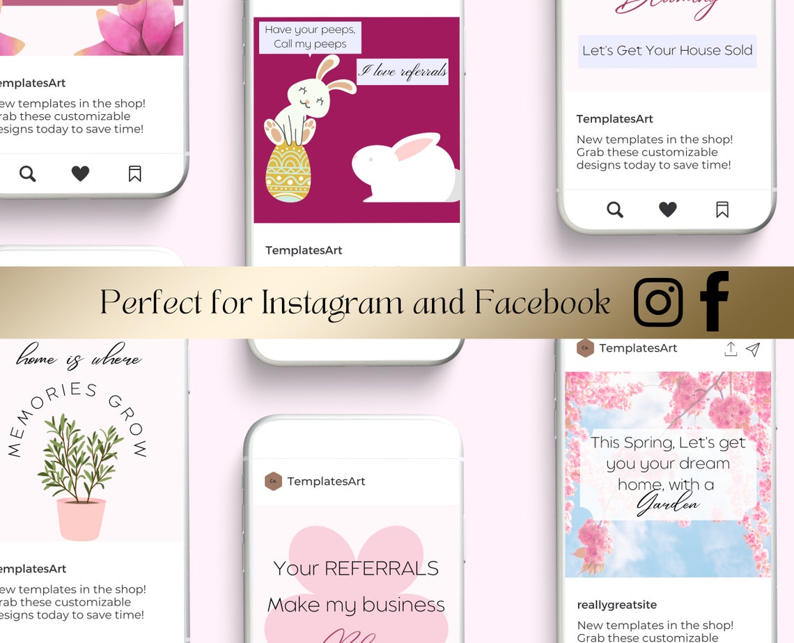 30 Spring Real Estate Marketing Templates for Social Media - Etsy