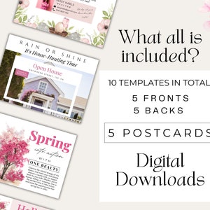 Real Estate April Postcards| Spring Real Estate Postcards| Realtor ...
