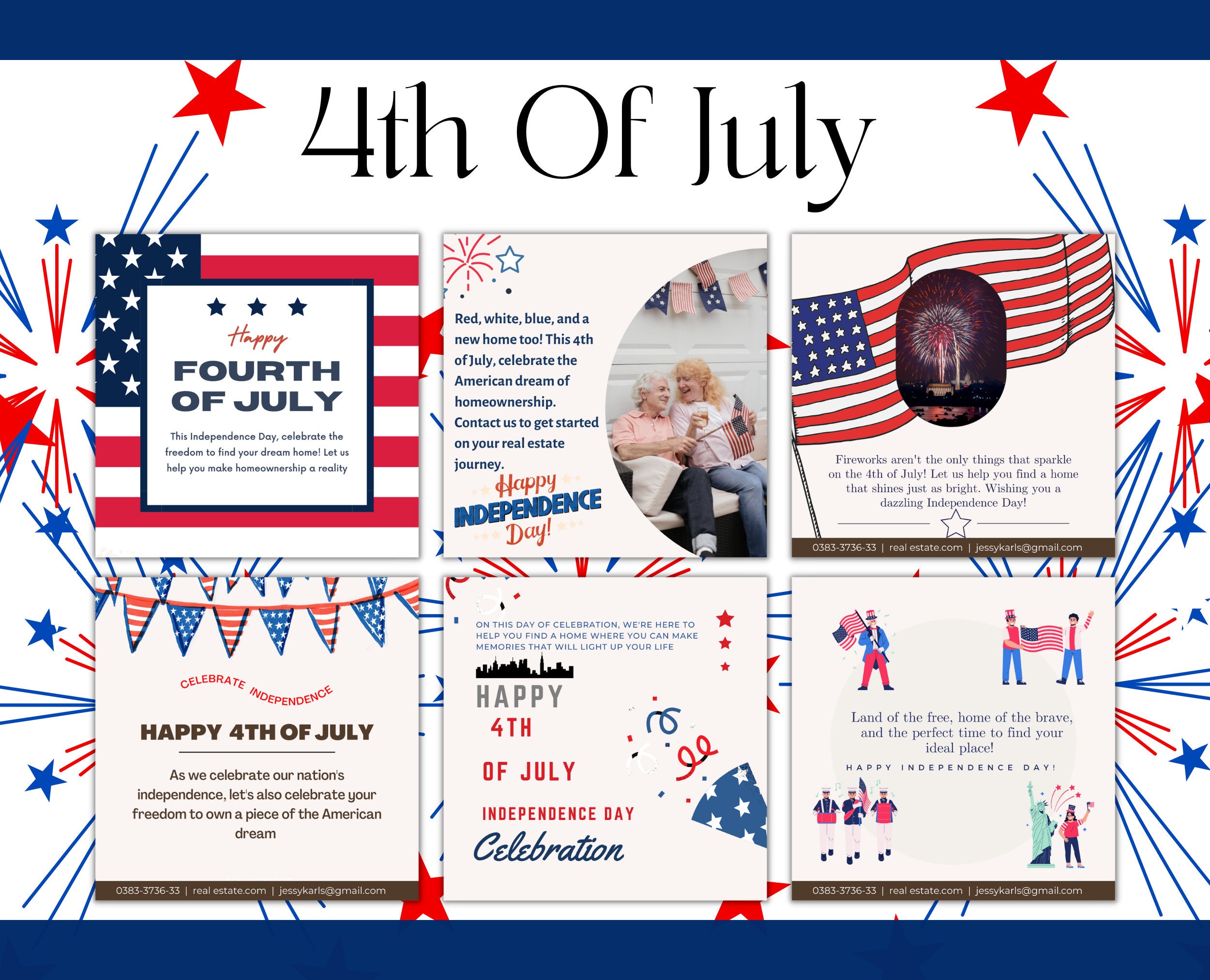 80+ July Real Estate Social Media Templates| July Real Estate Marketing ...