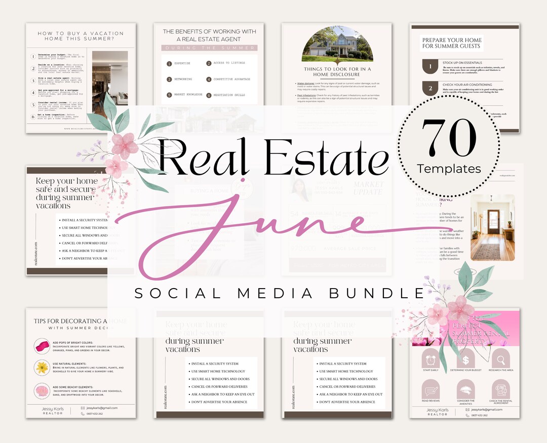 70+ June Real Estate Marketing Templates| Summer Real Estate Marketing ...