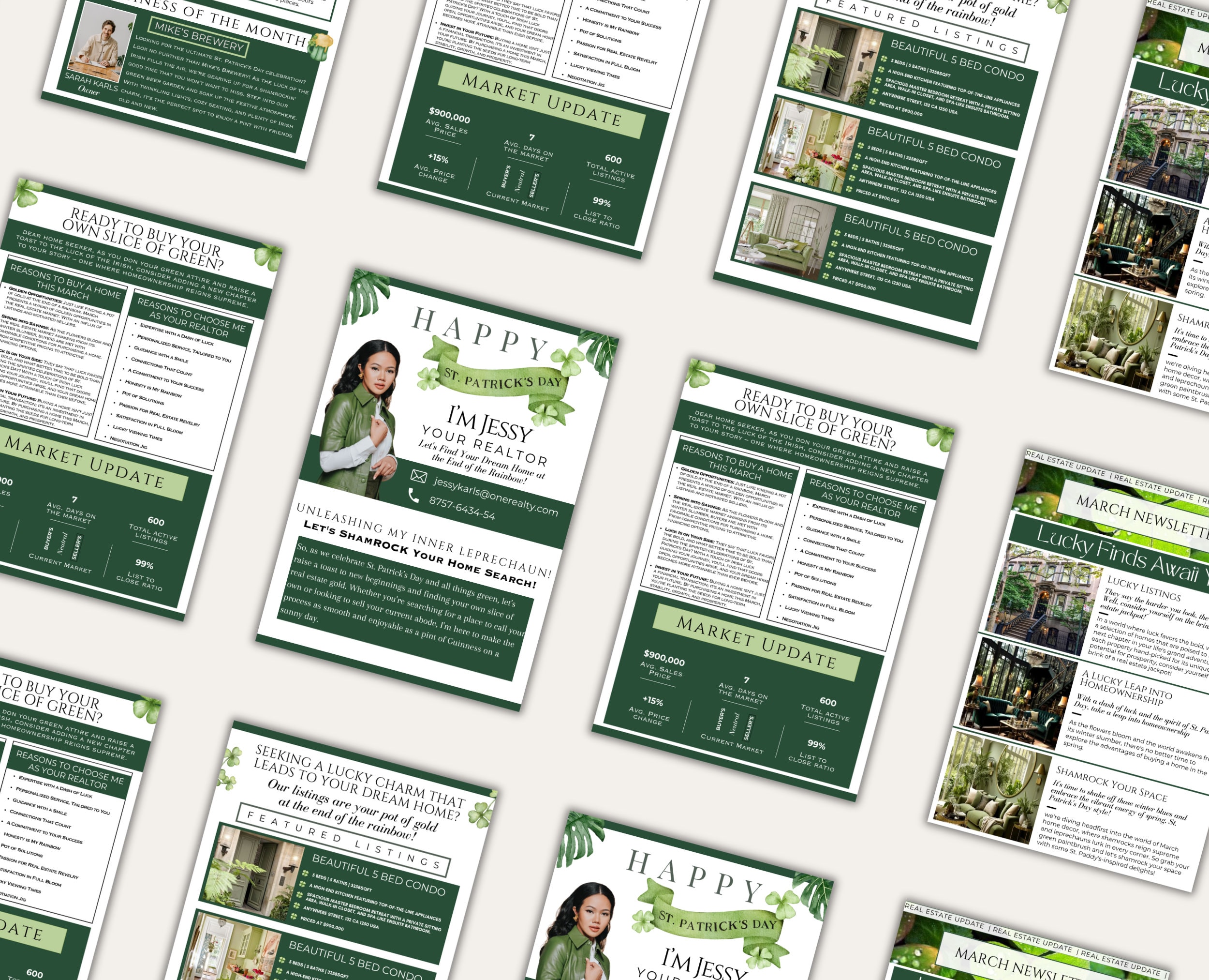 March Real Estate Marketing Templates| March Social Media Posts| Real ...