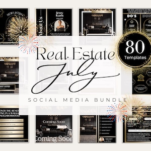 80+ July Real Estate Marketing Templates| Summer Realtor Posts| Luxury ...
