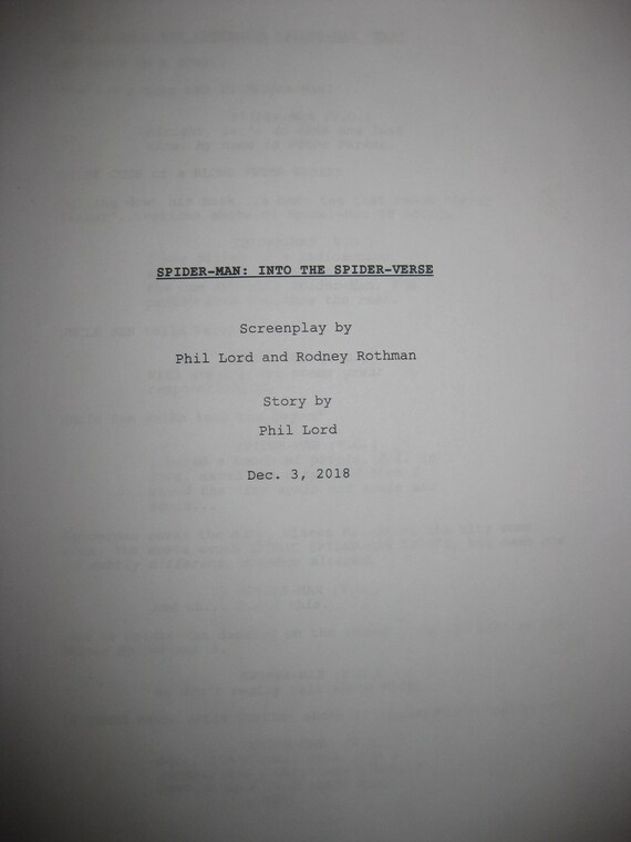 Movie Script Cover Page