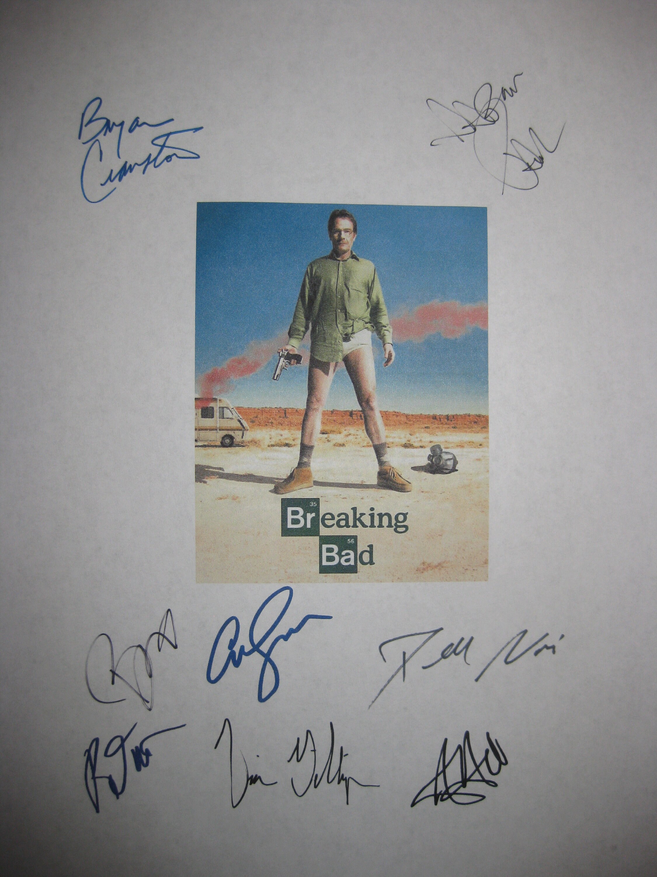 Breaking Bad Signed TV Script Screenplay Autograph X8 Bryan - Etsy