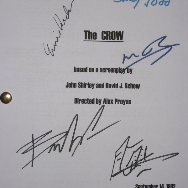 The Crow Signed Script - Etsy