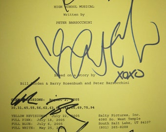 High School Musical Film Movie Script Screenplay Signatures - Etsy UK