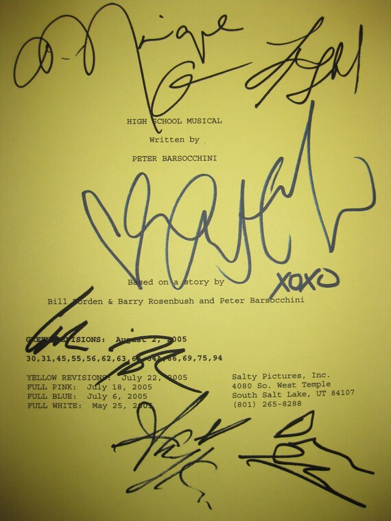 Vanessa Hudgens Signature