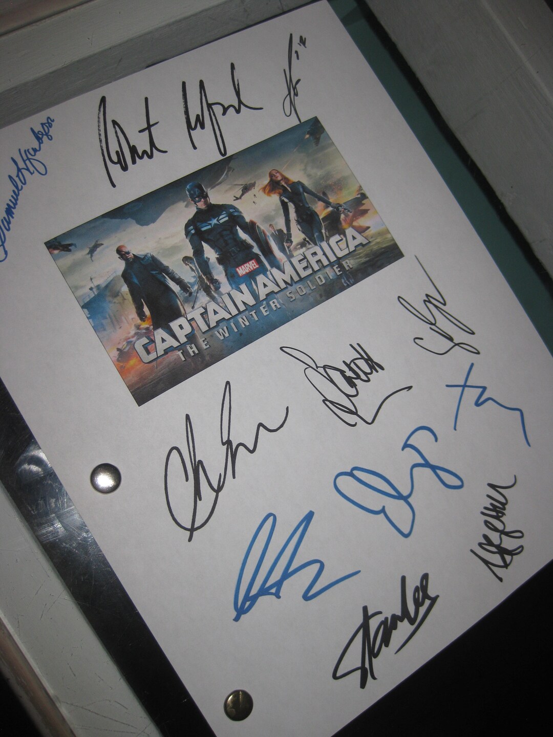 Captain American the Winter Soldier Signed Movie Film Script Screenplay ...