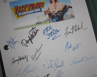 Sean Penn fast Times at Ridgemont High AUTOGRAPH - Etsy