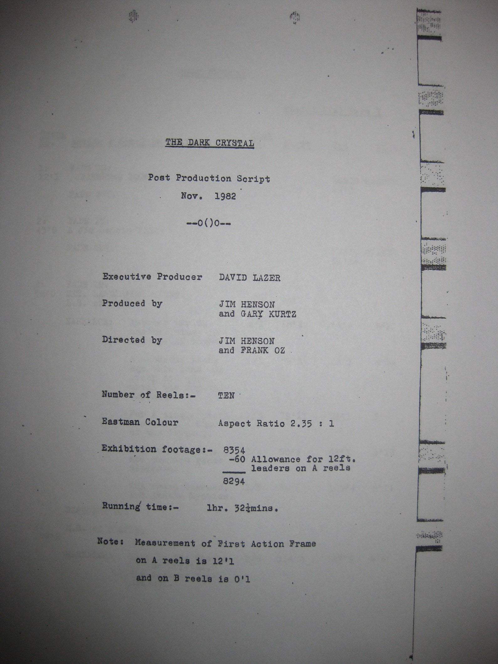 The Dark Crystal Signed Film Movie Script Screenplay Autograph - Etsy