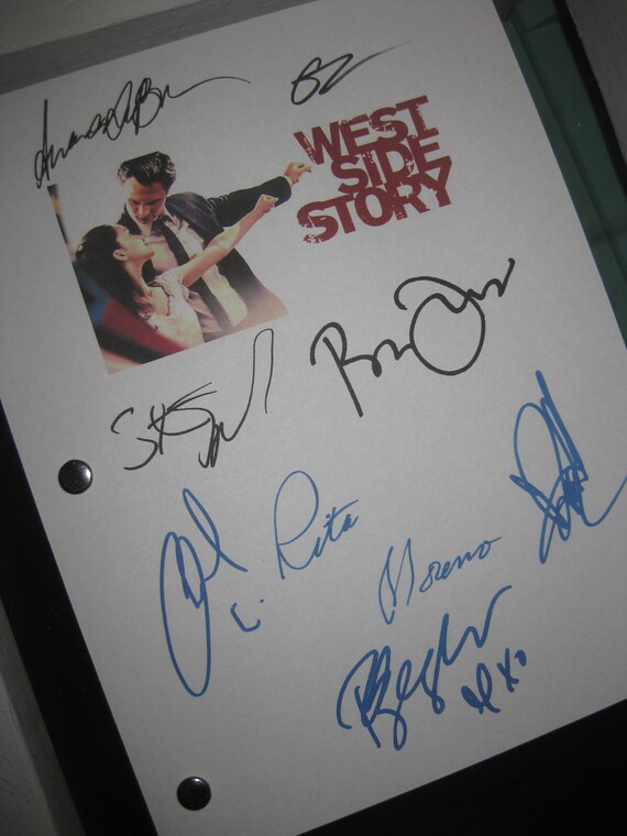 West Side Story 2021 Signed Film Movie Screenplay Script X8 | Etsy