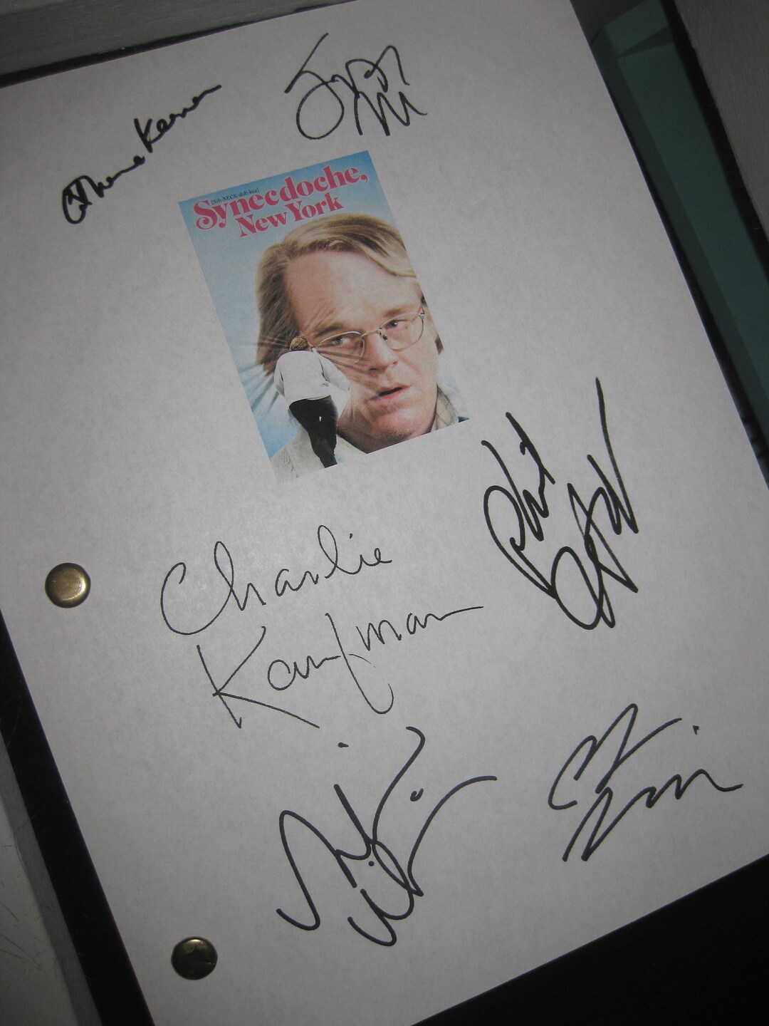 Synecdoche New York Signed Movie Film Script Screenplay X6 - Etsy
